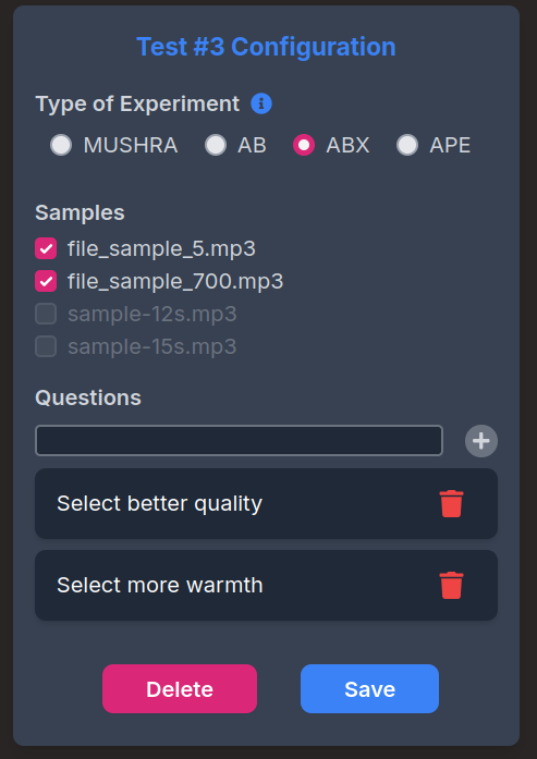 Test types overview - PQ Toolkit